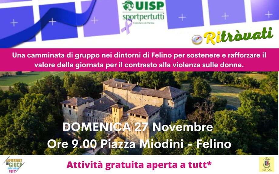 UISP - Parma - 27 novembre: una camminata per sostenere la lotta alla violenza contro le donne
